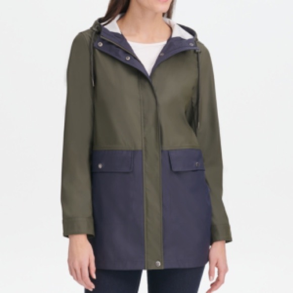 Levi's | Jackets & Coats | Nwt Levis Colorblock Rubberized Raincoat ...